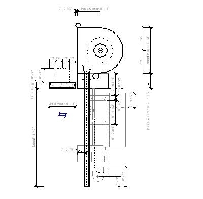 Building Revit Family coiling door Detail