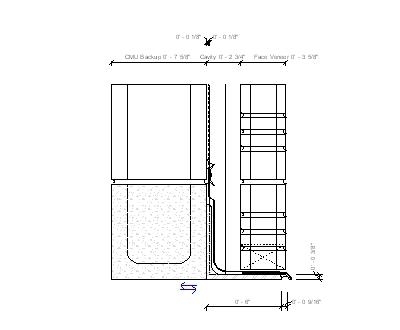Building Revit Family head cavity CMU