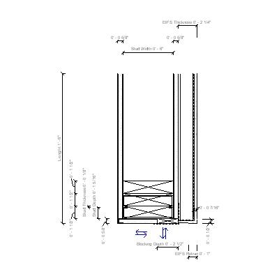Building Revit Family jamb EIFS GWB