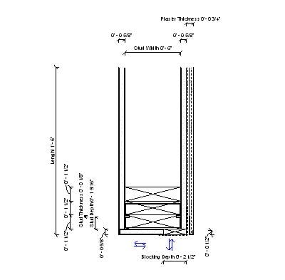 Building Revit Family jamb plaster GWB