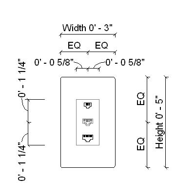 Building Revit Family outlet phone data
