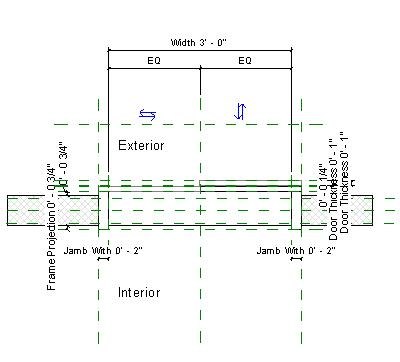 Building Revit Family Door Elevator Entrance