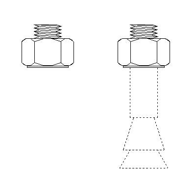 Building Revit Family bolts expansion bolt