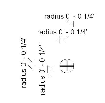 Building Revit Family screw head Detail