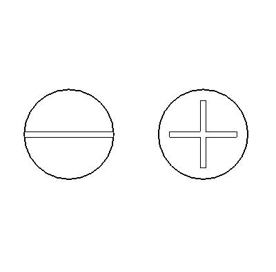 Building Revit Family screw head Detail
