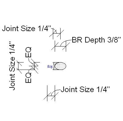Building Revit Family backerrod sealant Detail
