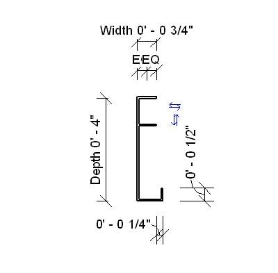 Building Revit Family GWB stud Detail