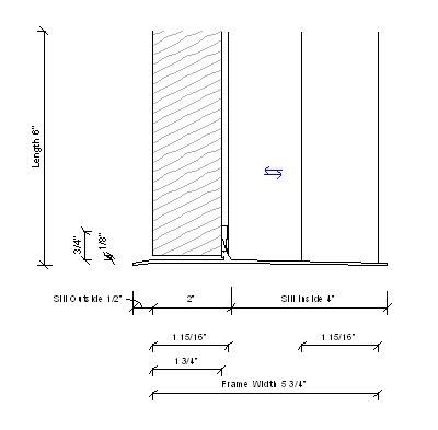 Building Revit Family HM door sill
