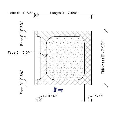 Building Revit Family CMU Detail Component