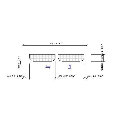 Building Revit Family CMU core fill