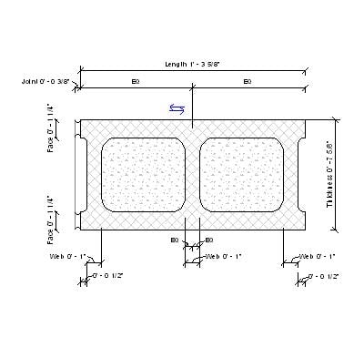 Building Revit Family CMU Detail Component