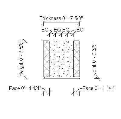 Building Revit Family CMU Ivany Detail