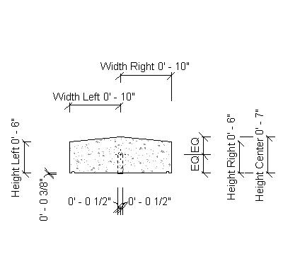 Building Revit Family stone coping Detail