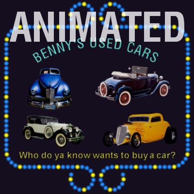 Texture PNG used car sign