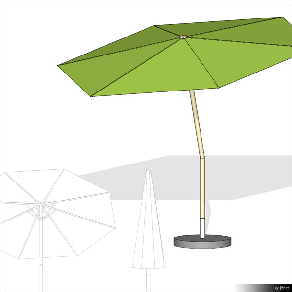 Building Revit Family beach umbrella summer