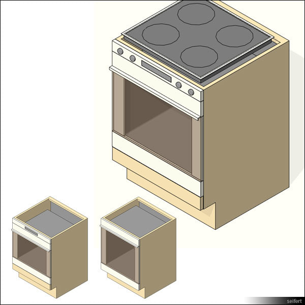 Building Revit Family oven kitchen floor