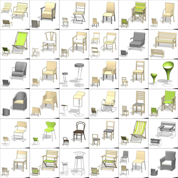 Building Revit Family seating furniture chair