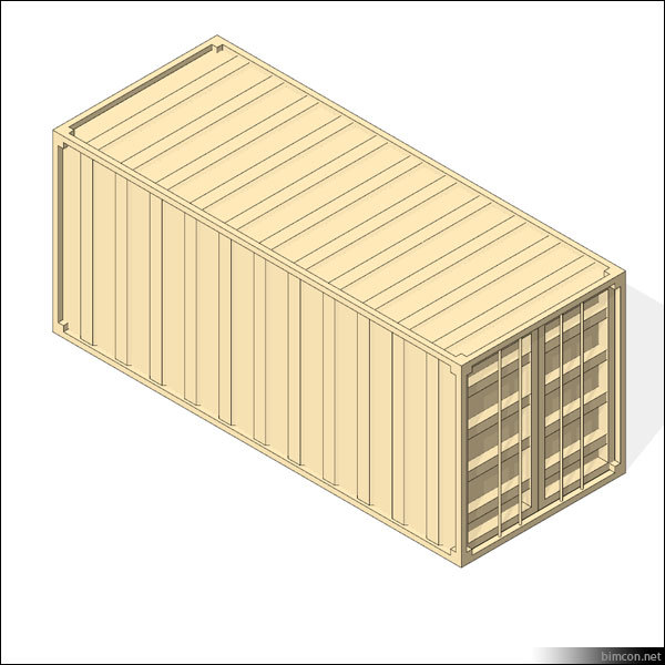 Building Revit Family container freight cargo
