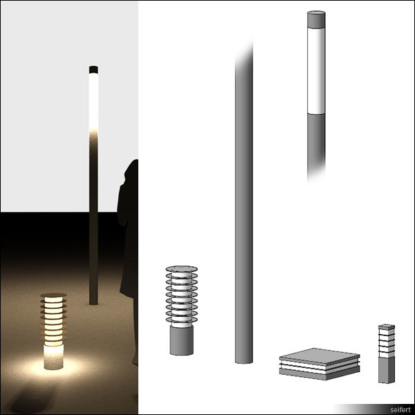 Building Revit Family street Lamp lighting
