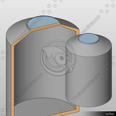 Building Revit Family Container Tank Basin
