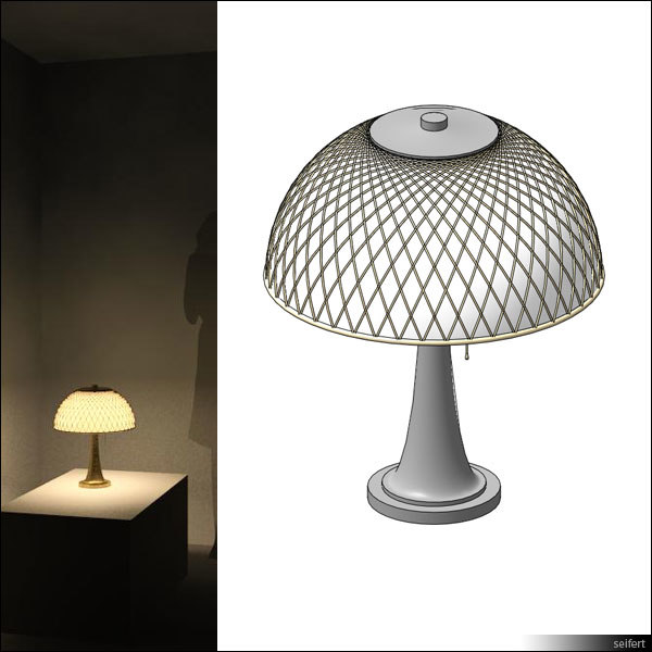 Building Revit Family lamp table lighting