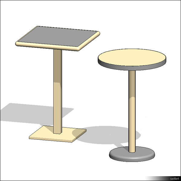 Building Revit Family Table Bistro Pub