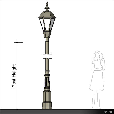 Building Revit Family Historic Street Lamp