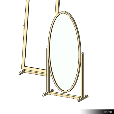 Building Revit Family Mirror Floor Stand