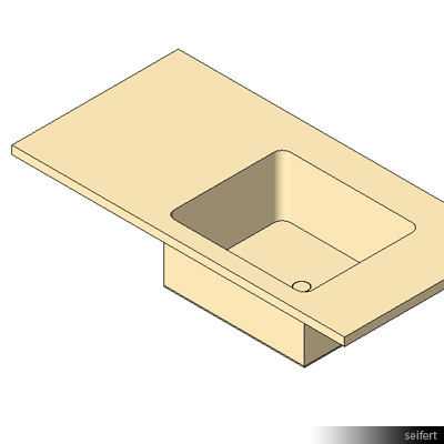 Building Revit Family Sink Kitchen Furniture