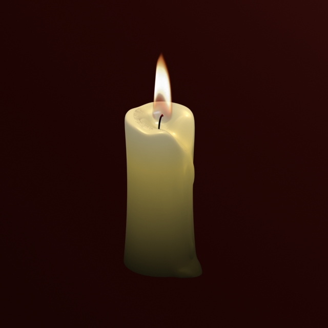 Animation AVI candle decoration ferforge
