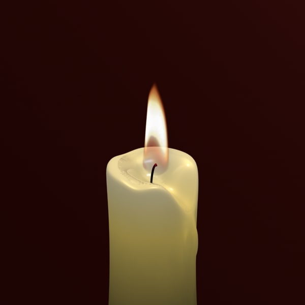 Animation AVI candle decoration ferforge