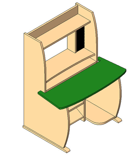 Building Revit Family desk furniture