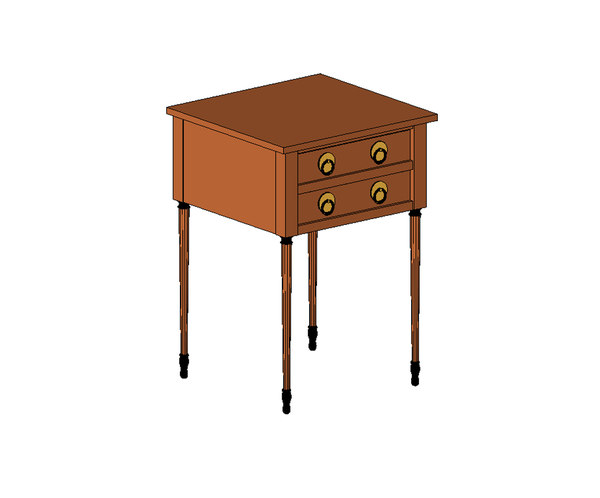 Building Revit Family nightstand furniture endtable