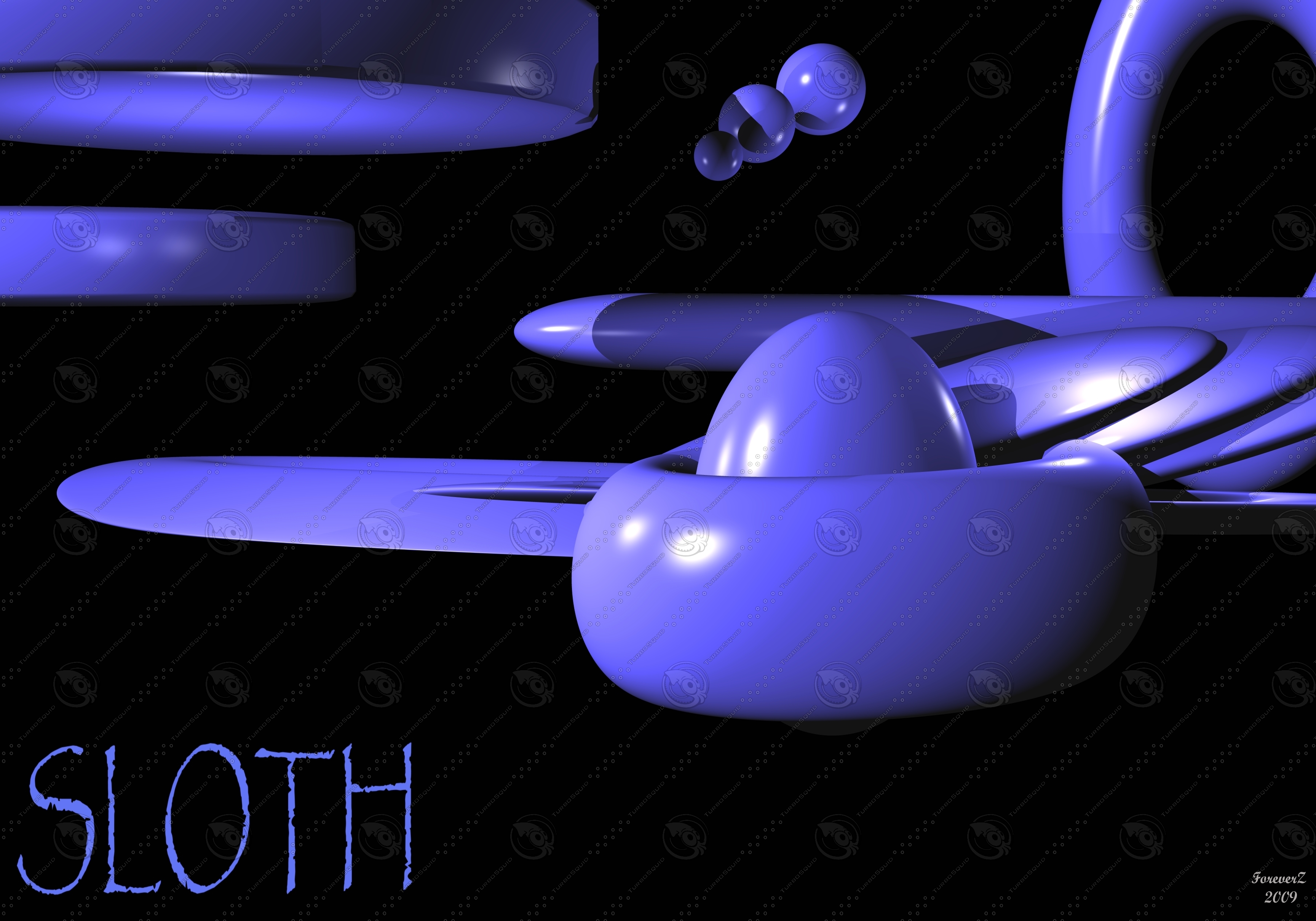 General JPEG Sloth blue deadly