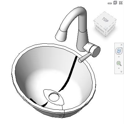 Building Revit Family Sink Lavatory Undermount