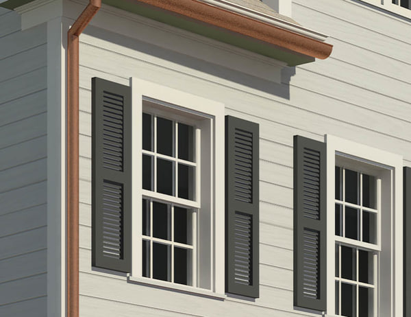 Building Revit Family shutter louver window