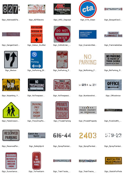 Texture sign 35 high