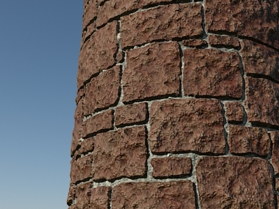 Materials 3ds Max Texture red procedural stone