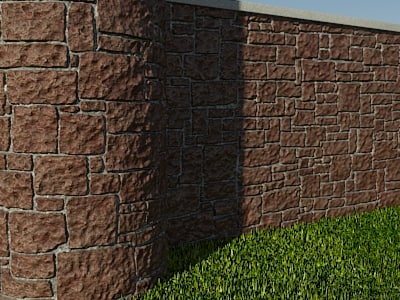 Materials 3ds Max Texture red procedural stone