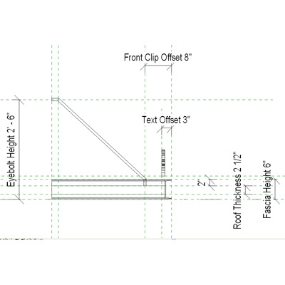 Building Revit Family canopy steel channel