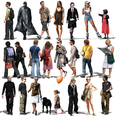 Texture Photoshop character collection person