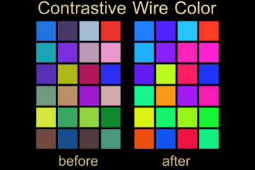 Scripts MaxScript contrast wire color