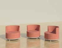 Building Revit Family lounge curved chair