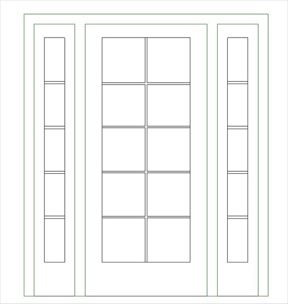 Building Revit Family glass sidelight door