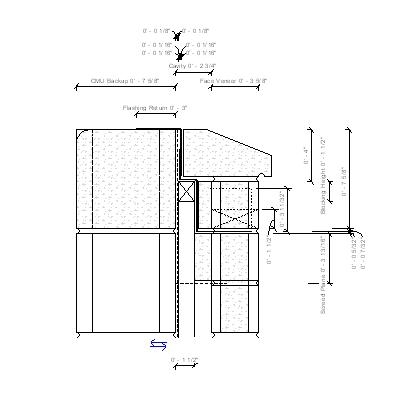 Building Revit Family sill cavity CMU