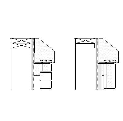 Building Revit Family sill cavity GWB