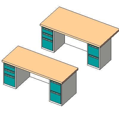 Building Revit Family desk Furniture table