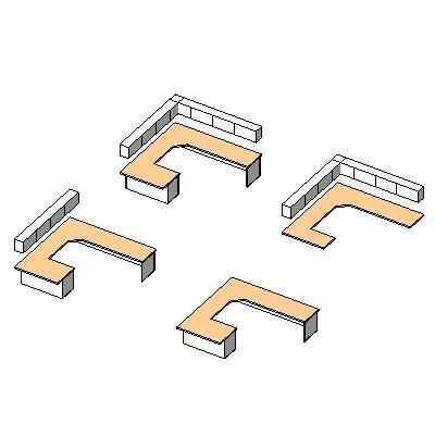 Building Revit Family workstation Furniture systems