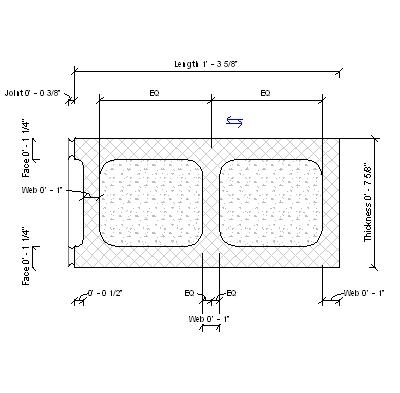 Building Revit Family CMU Detail Component