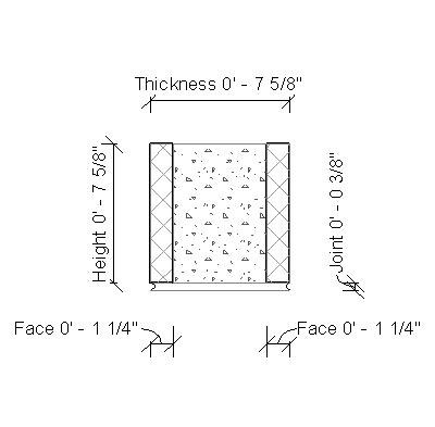 Building Revit Family CMU Detail Component